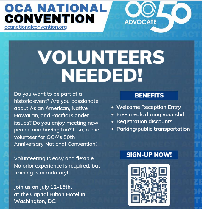 National Convention OCA 50th Anniversary – OCA San Mateo Chapter